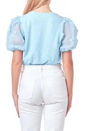 English Factory Embellished Sleeve Top
