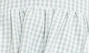 English Factory Gingham Print Tiered Dress