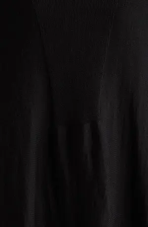 Rick Owens Open Front Waterfall Wool Cardigan