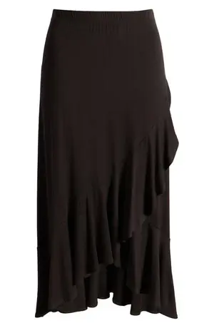 Loveappella Flounce Midi Skirt