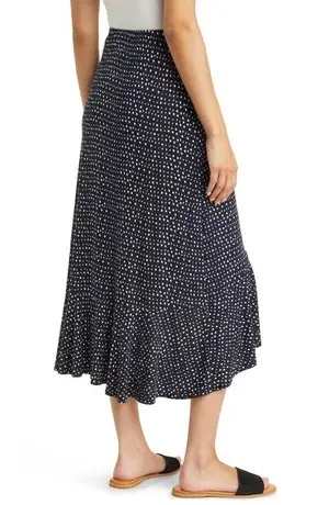 Loveappella Flounce Midi Skirt
