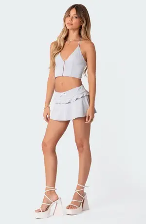 EDIKTED Pamela Ruffle Mini Skort