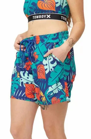 TOMBOYX Heritage 7-inch Board Shorts - Island Shade