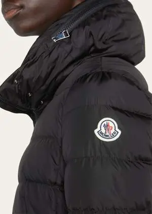 Moncler Flammette Long Puffer Coat - Black