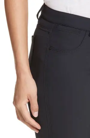 Lafayette 148 New York Mercer Acclaimed Stretch Skinny Pants - Ink