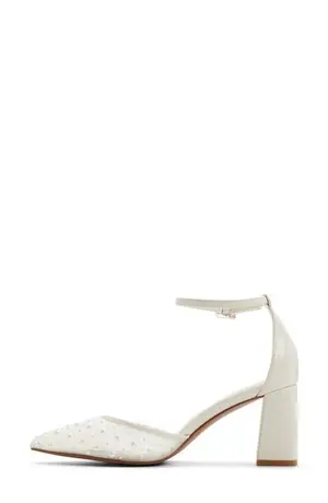 Aldo Jan Pointed Toe Pump - White Combo