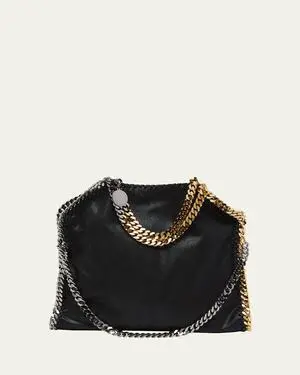 Stella McCartney Stella McCartney Mix Galvanic Shimmer Chain Tote Bag - Black