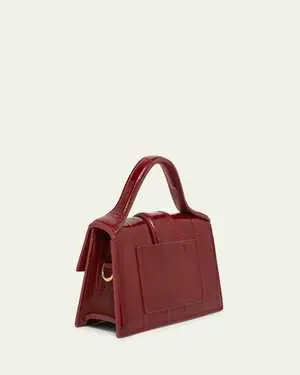 Jacquemus Le Bambino Patent Top-handle Bag
