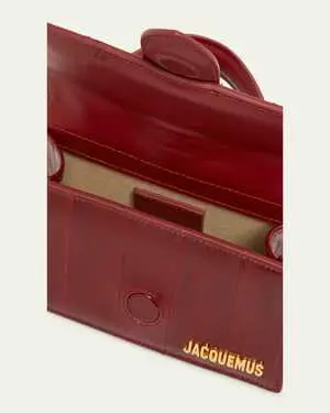 Jacquemus Le Bambino Patent Top-handle Bag