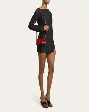 Jacquemus Le Bambino Patent Top-handle Bag