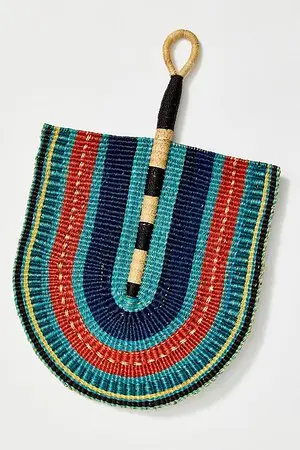 ALL ACROSS AFRICA Handwoven Desert Fan Blue