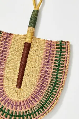 ALL ACROSS AFRICA Handwoven Desert Fan - Desert Rose