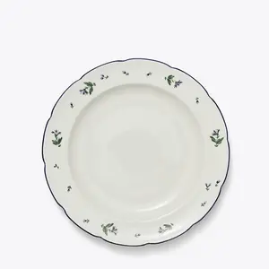 Tory Burch Jolie Fleur Dinner Plate, Set Of 2 - New Ivory