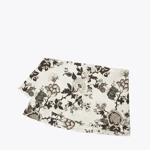 Tory Burch Happy Times Bouquet Round Tablecloth, 108 - Brown