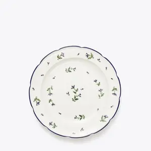 Tory Burch Jolie Fleur Salad Plate, Set Of 4 - New Ivory