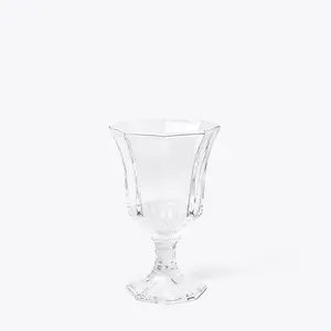 Tory Burch Pressed-glass Wine Glass, Set Of 4 - Clear