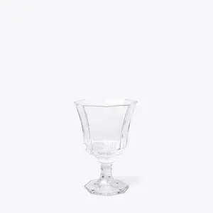 Tory Burch Pressed-glass Water Glass, Set Of 4 - Clear
