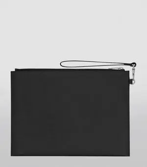 Saint Laurent Leather Zipped Pouch