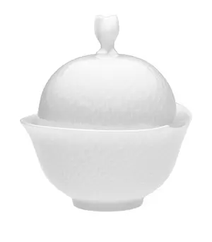 MEISSEN Porcelain Waves Relief Sugar Bowl