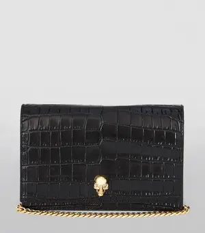 Alexander McQueen Leather Cross-body Bag With Skull