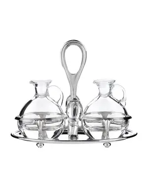 GREGGIO Georgian Silverplated Oval Cruet - Silver