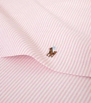 Ralph Lauren Oxford Super King Flat Sheet - Pink