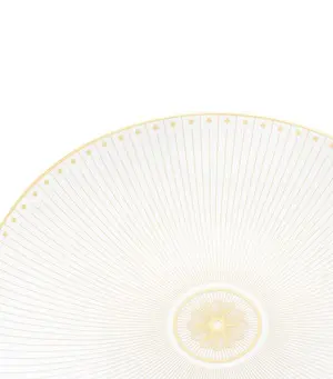 Christofle Porcelain Malmaison Platinum Impériale Dessert Plate