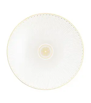 Christofle Porcelain Malmaison Platinum Impériale Dessert Plate - Silver