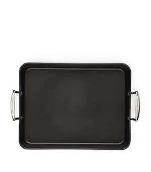 LE CREUSET Toughened Non-stick Rectangular Roaster - Black