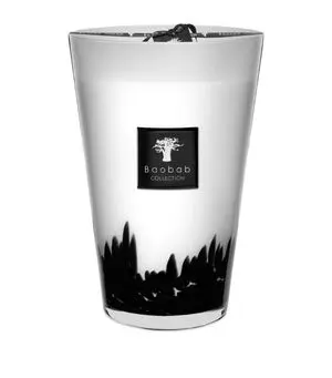 BAOBAB COLLECTION Feathers Maxi Candle - White