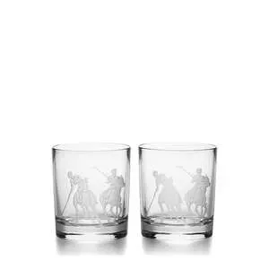 Ralph Lauren Set Of 2 Garrett Old Fashioned Glasses - Clear