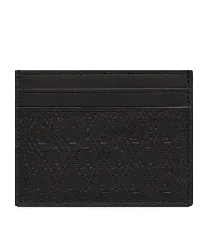 Saint Laurent Leather Monogram Card Holder