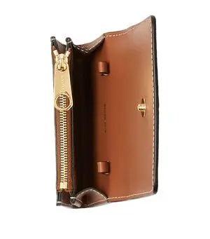 Burberry Check Card Case With Detachable Chain Strap
