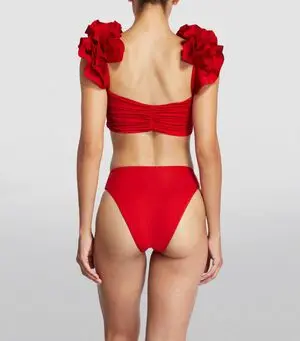 MAYGEL CORONEL Ruffled Goleta Bikini