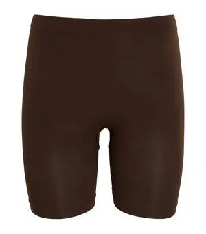 SKIMS Seamless Sculpt Mid-thigh Shorts - Brown