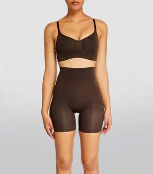 SKIMS Seamless Sculpt Mid-thigh Shorts - Brown
