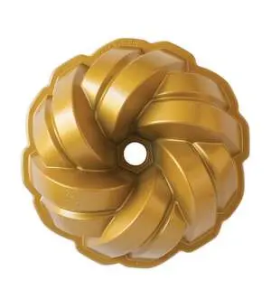 NORDICWARE 75th Anniversary Braided Bundt Pan - Gold