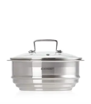LE CREUSET 3-ply Stainless Steel Multi Steamer With Glass Lid - Silver