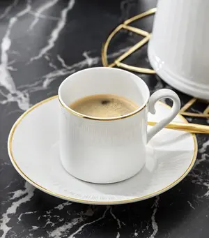 VILLEROY & BOCH Bone Porcelain Château Septfontaines Coffee Cup Saucer