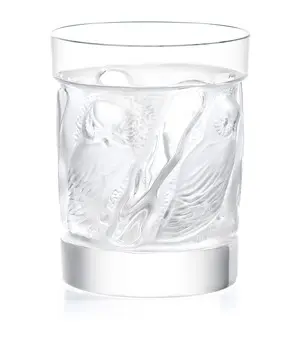 Lalique Owl Old Fashion Tumbler - Clear