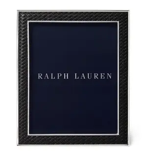 Ralph Lauren Leather Brockton Photo Frame - Black