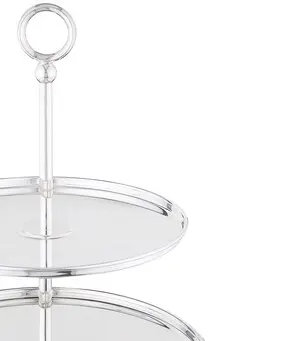 GREGGIO Plated Georgian 2-tier Cake Stand
