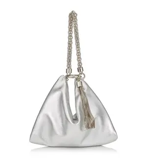 Jimmy Choo Silver Tone Shoulder Bags