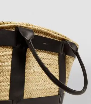 DEMELLIER Maxi Raffia Santorini Tote Bag