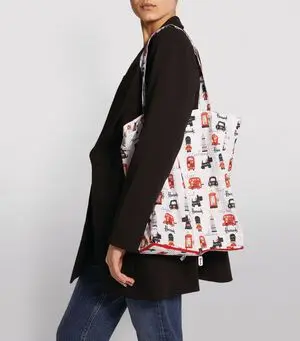 Harrods Recycled City Bear And Sw1 Pocket Shopper Bag