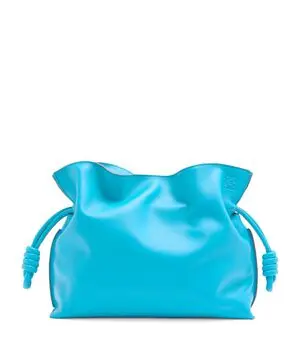 Loewe-Loewe Leather Flamenco Clutch Bag
