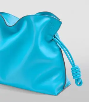 Loewe-Loewe Leather Flamenco Clutch Bag