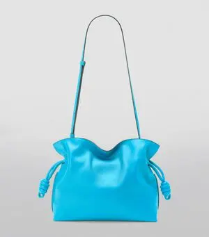 Loewe-Loewe Leather Flamenco Clutch Bag