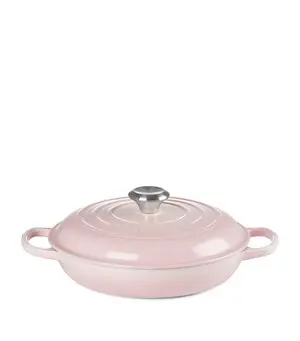 LE CREUSET Cast Iron Shallow Casserole Dish - Blue