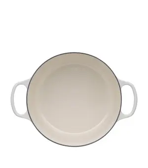 LE CREUSET Cast Iron Round Casserole Dish - Ivory